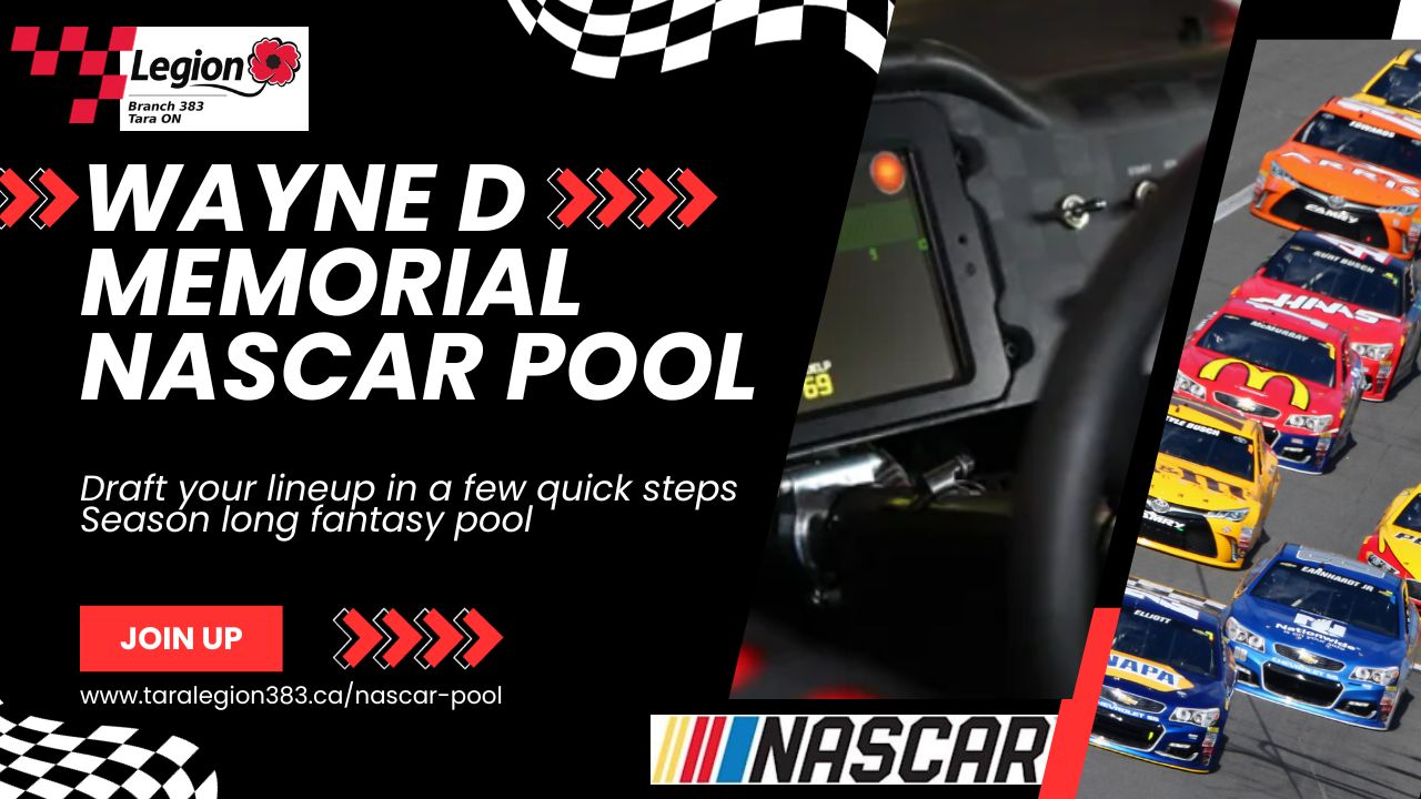 NASCAR Pool – Royal Canadian Legion Br 383